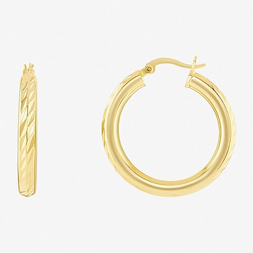 Click here for Silver Reflections Womens 18K Gold Over Brass 30mm... prices
