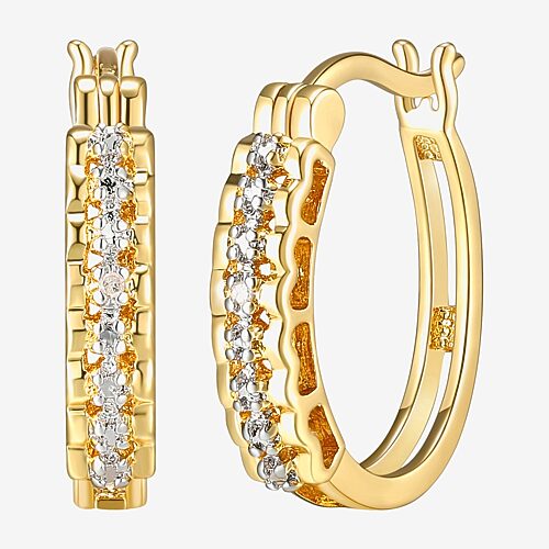 Click here for Sparkle Allure Diamond Accent 18K Gold Over Brass... prices