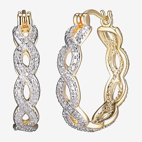 Click here for Sparkle Allure Diamond Accent 18K Gold Over Brass... prices