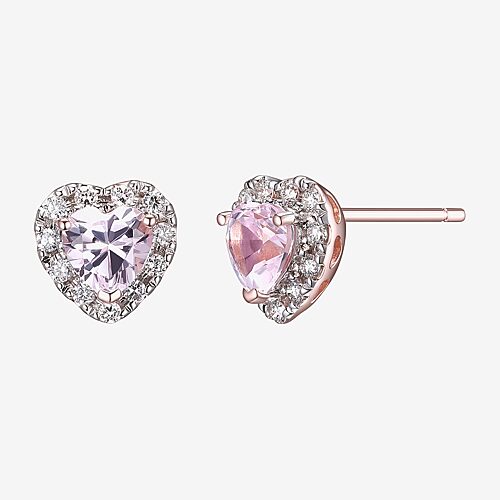 Click here for Lab Grown Pink Sapphire & 1/5 CT. T.W. Lab Grown W... prices