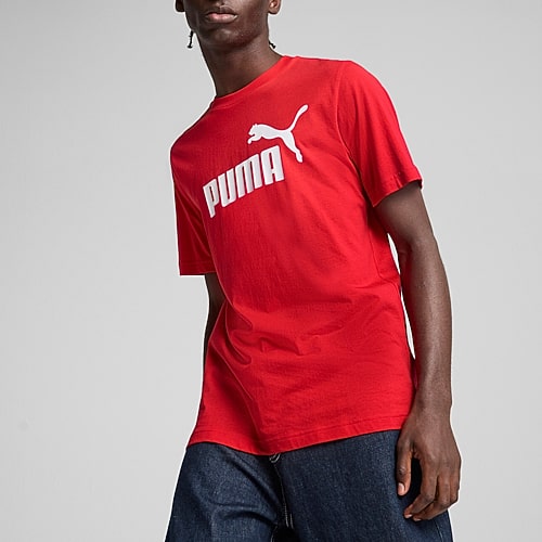 Puma Mens Essential Logo T-Shirt - Red