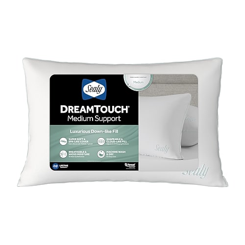 Click here for Sealy DreamTouch Medium Support Pillow  One Size... prices