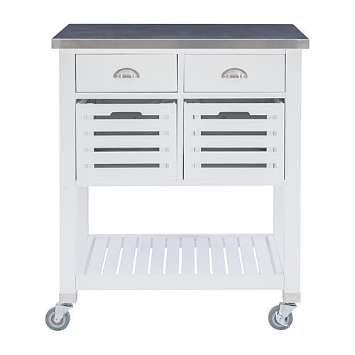 Click here for Linon Robbin Stainless Steel-Top Kitchen Cart  One... prices