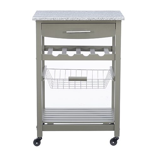 Click here for Roger Granite Top Kitchen Island  One Size  Gray prices