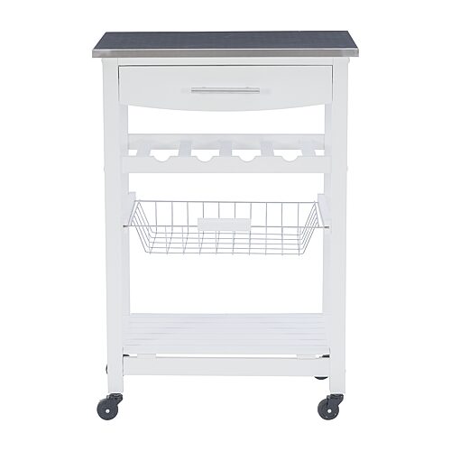 Click here for Clarke Kitchen Cart  One Size  White prices