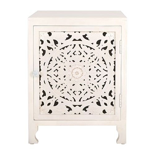 Click here for Reimu 2 Shelf Nightstand  One Size  White prices