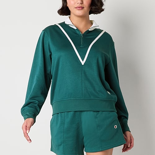 Click here for Champion Womens Mock Neck Long Sleeve Active Quart... prices