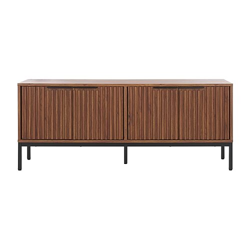 Click here for Lylia 4 Door Media Stand - Walnut/black prices