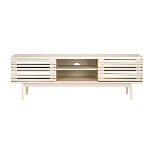 Click here for Aricia Large 2 Door Media Stand - Bleached white prices