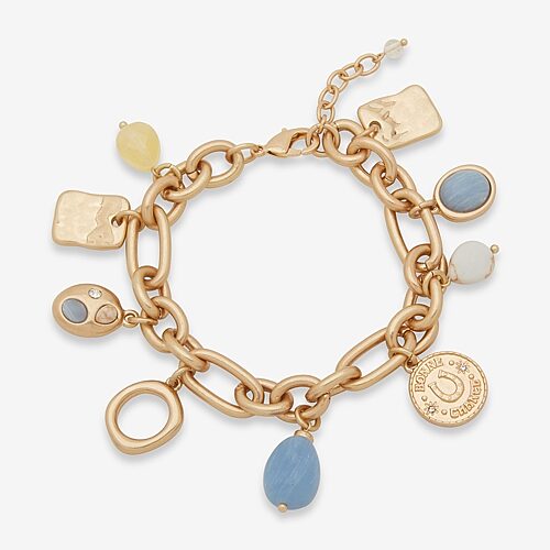 Click here for a.n.a Womens Charm Bracelet  One Size  Blue prices