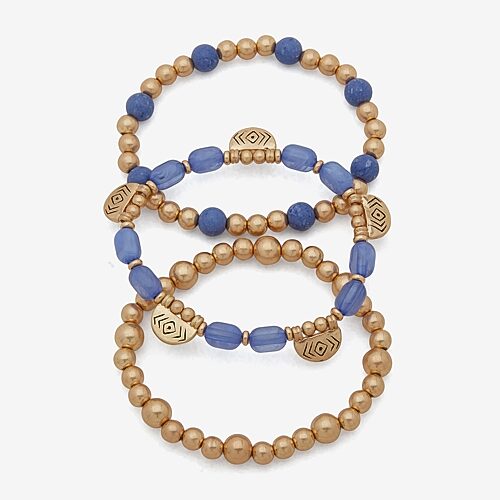 Click here for a.n.a Womens 3-pc. BEADED Bracelet Set  One Size... prices