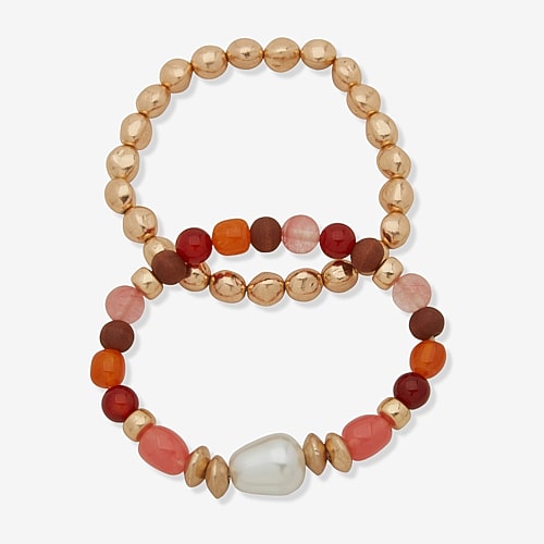 Click here for a.n.a Womens 2-pc. Beaded Bracelet Set  One Size... prices