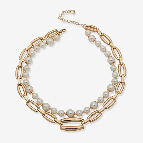 Click here for Worthington Womens 17 Inch Strand Necklace  One Si... prices