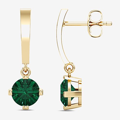 Click here for Lab Created or Genuine Gemstone 14K Gold Over Silv... prices
