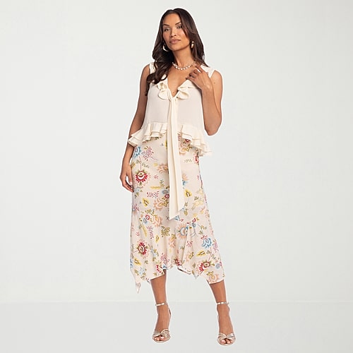 Click here for JS Jessica Simpson Womens High Rise Midi A-Line Sk... prices