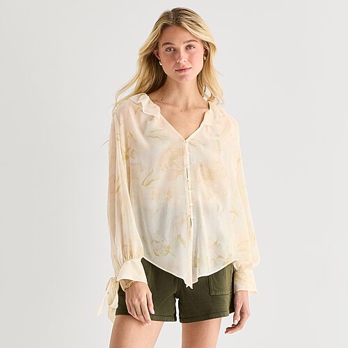 Click here for a.n.a Womens V Neck Long Sleeve Blouse  X-small  W... prices
