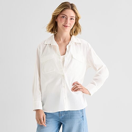 Click here for A.N.A Womens Long Sleeve Regular Fit Button-Down S... prices