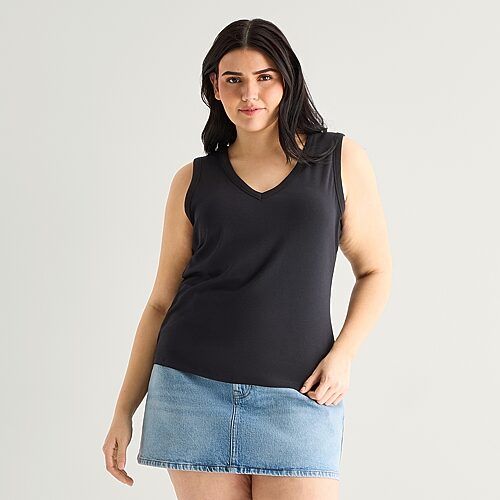 Click here for A.N.A Womens Plus V Neck Sleeveless Tank Top  4x... prices