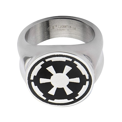 Click here for Star Wars Imperial Symbol Mens Stainless Steel Rin... prices