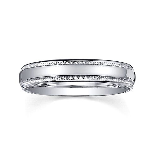 Click here for Personalized Comfort Fit 4mm Sterling Silver Weddi... prices
