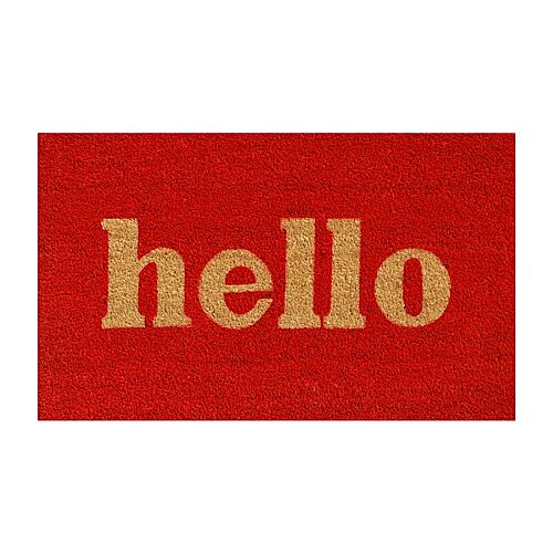 Click here for Calloway Mills Block Hello Outdoor Rectangular Doo... prices