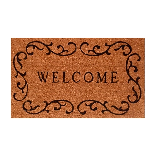 Click here for Calloway Mills Welcome Curlicue Outdoor Rectangula... prices