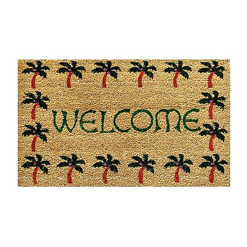 Click here for Calloway Mills Palm Tree Border Welcome Outdoor Re... prices
