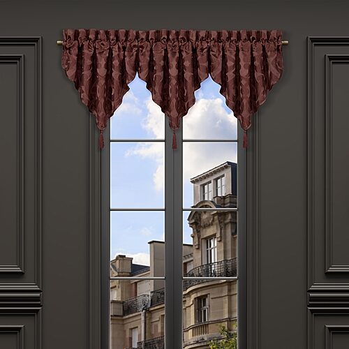 Click here for Queen Street Le Grande Maroon Rod Pocket Ascot Val... prices
