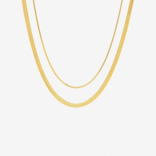 Click here for Womens 18K Gold Over Brass 2-pc. Necklace Set  One... prices
