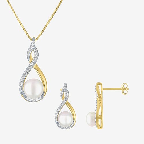 Click here for Gemstone 14K Gold Over Silver 2-pc. Oval Jewelry S... prices