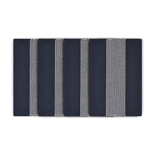 LR Home Maria Striped 4 Pack Placemat  One Size  Blue