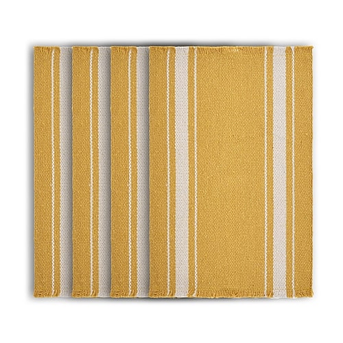 Click here for LR Home Suny Casual 4 Pack Placemat  One Size  Yel... prices