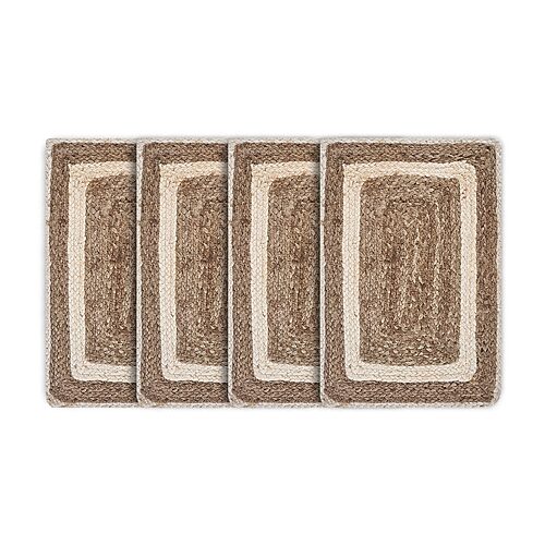 Click here for LR Home Lily Bordered 4 Pack Placemat  One Size  W... prices