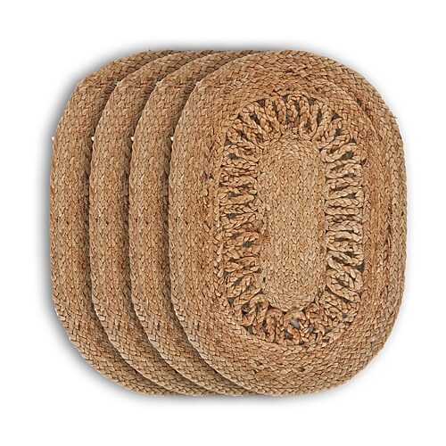 Click here for LR Home Nova 4 Pack Placemat  One Size  White prices
