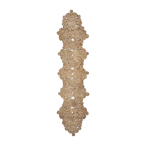 Click here for LR Home Ruby Circle Table Runner  One Size  White prices