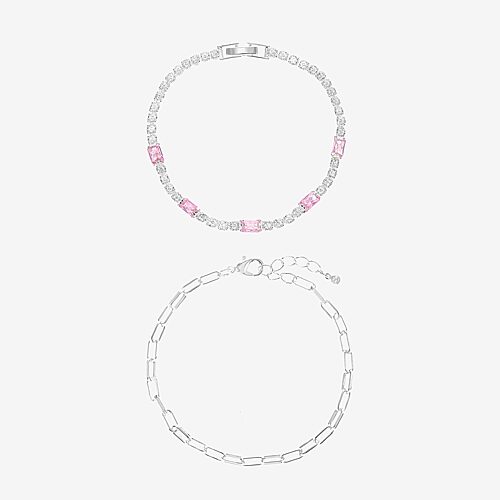 Click here for Sparkle Allure Tennis & Chain Womens 2-pc. Pink Cu... prices