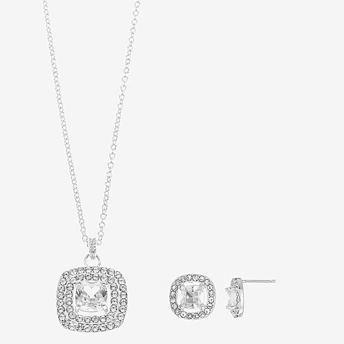 Click here for Sparkle Allure Halo Womens Cubic Zirconia Pure Sil... prices