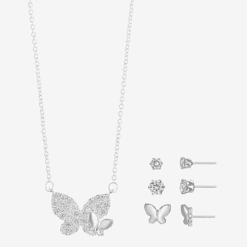 Click here for Sparkle Allure Womens Cubic Zirconia Pure Silver O... prices