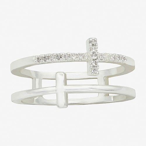 Click here for Sparkle Allure Faux Stack Womens 6MM Cubic Zirconi... prices
