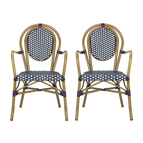 Click here for Rosen Rattan 2-pc. Patio Chairs  One Size  Blue prices