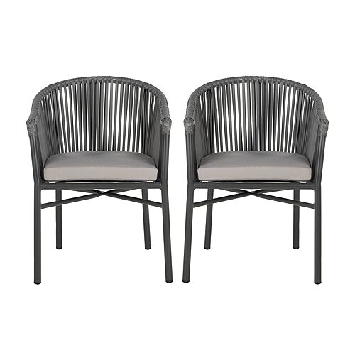 Click here for Kofi 2-pc. Patio Rope Chairs  One Size  Gray prices