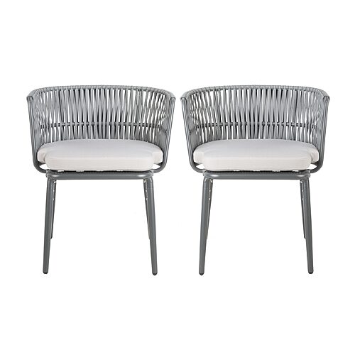Click here for Kiyan Rope Chair - Grey prices
