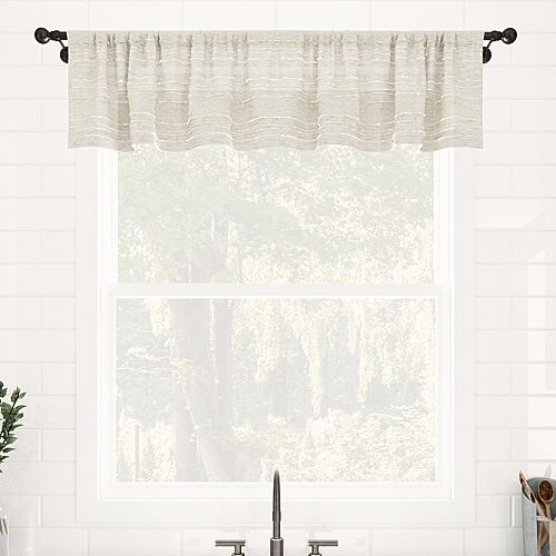 Click here for Clean Window Aya Rod Pocket Tailored Valance  One... prices