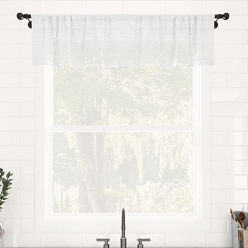 Click here for Clean Window Aya Rod Pocket Tailored Valance  One... prices