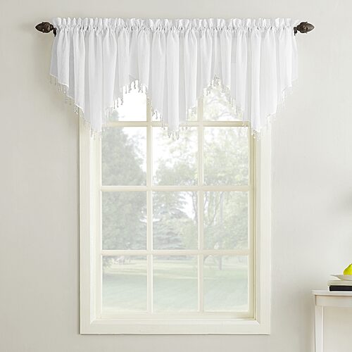 Click here for Crushed Sheer Voile Ascot Beaded Rod Pocket Curtai... prices