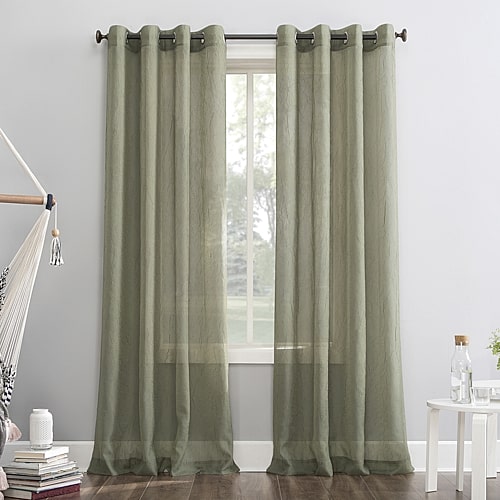 Click here for No 918 Erica Grommet Top Sheer Single Curtain Pane... prices