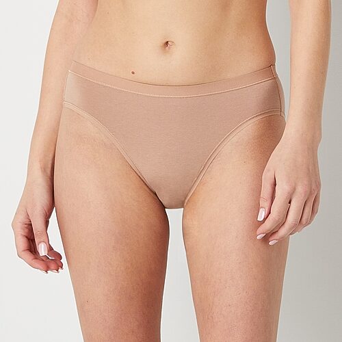 Click here for Arizona Body Cotton High Leg Panty  Small  Beige prices