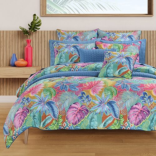 Click here for J by J Queen Hanalei Tropical 3-Pc Comforter Set... prices