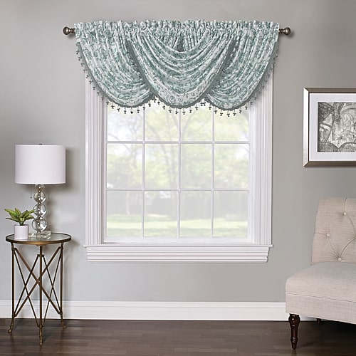 Click here for Regal Home Regency Watercolor Floral Rod Pocket Wa... prices