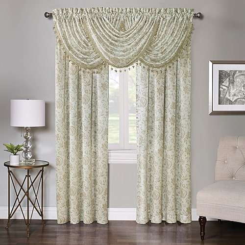 Click here for Regal Home Regency Watercolor Floral Rod Pocket Li... prices